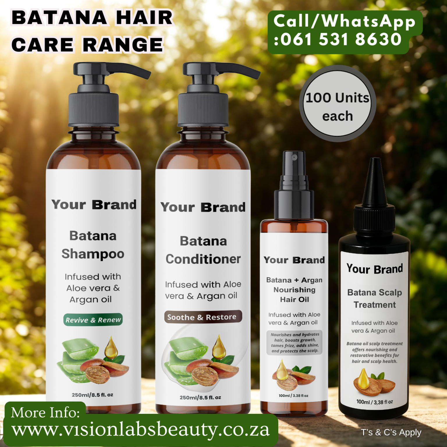 Batana hair care range – Vision Labs Beauty